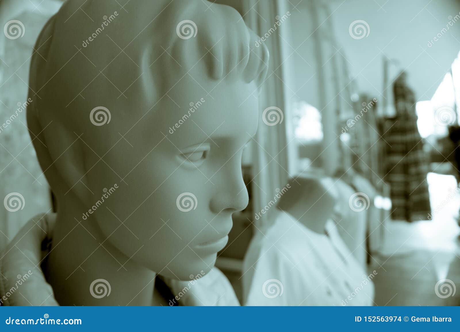 Standard Woman Mannequin with Serious Expression Stock Photo - Image of ...