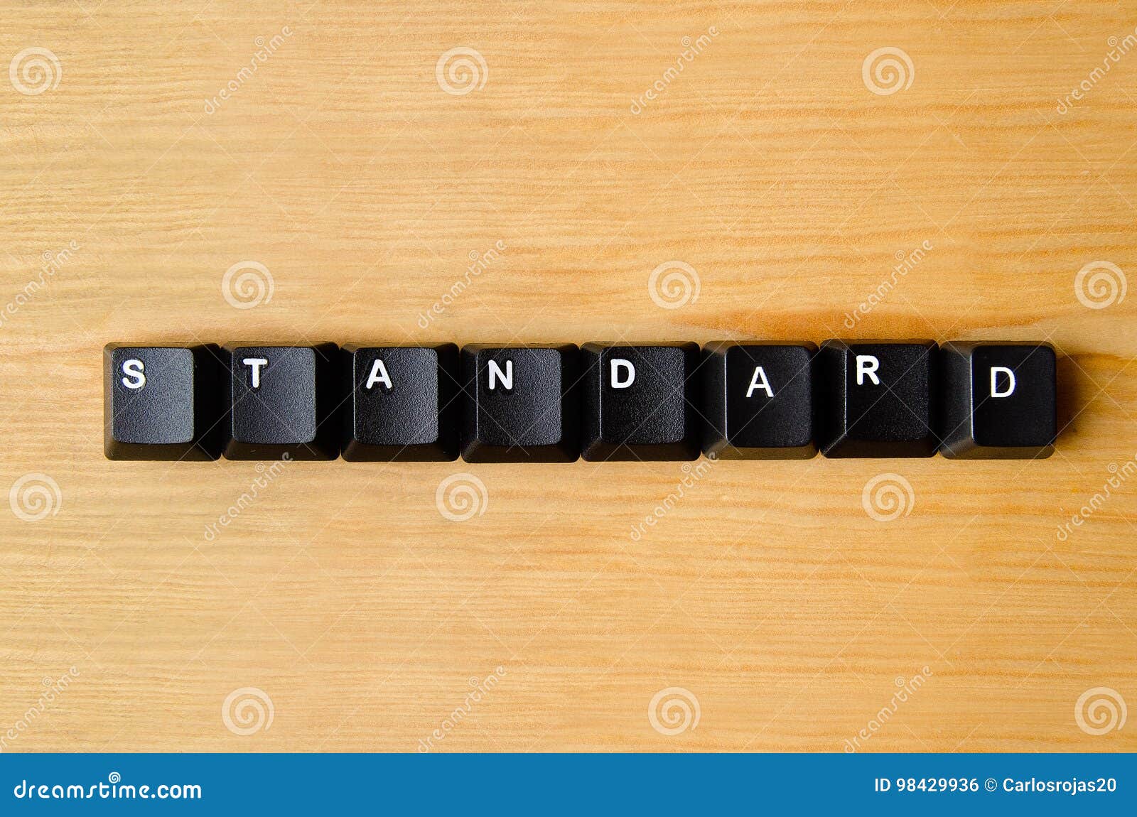 Standard word stock photo. Image of standard, word, alphabet - 98429936