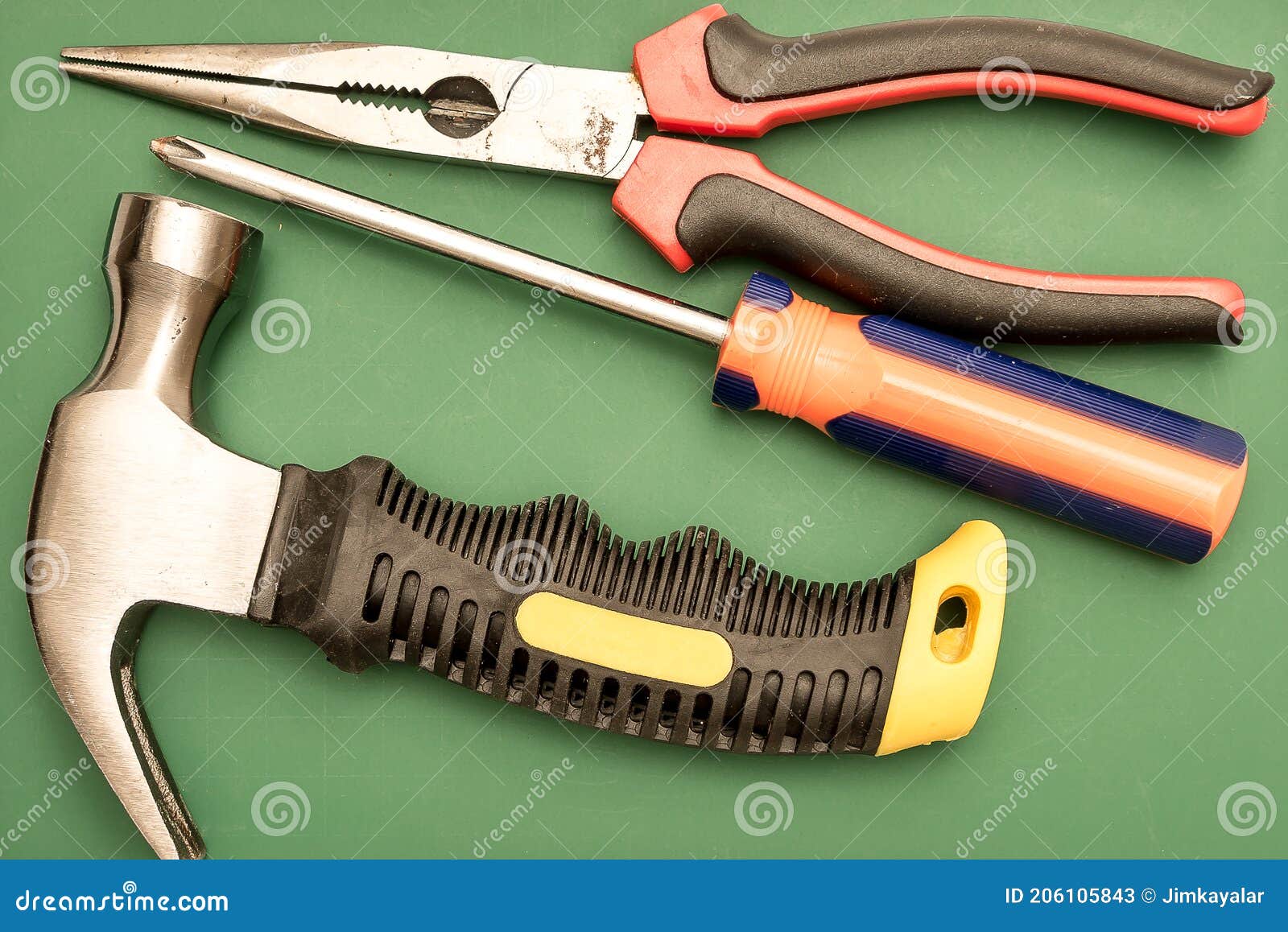 Standard workman tools stock image. Image of pliers - 206105843
