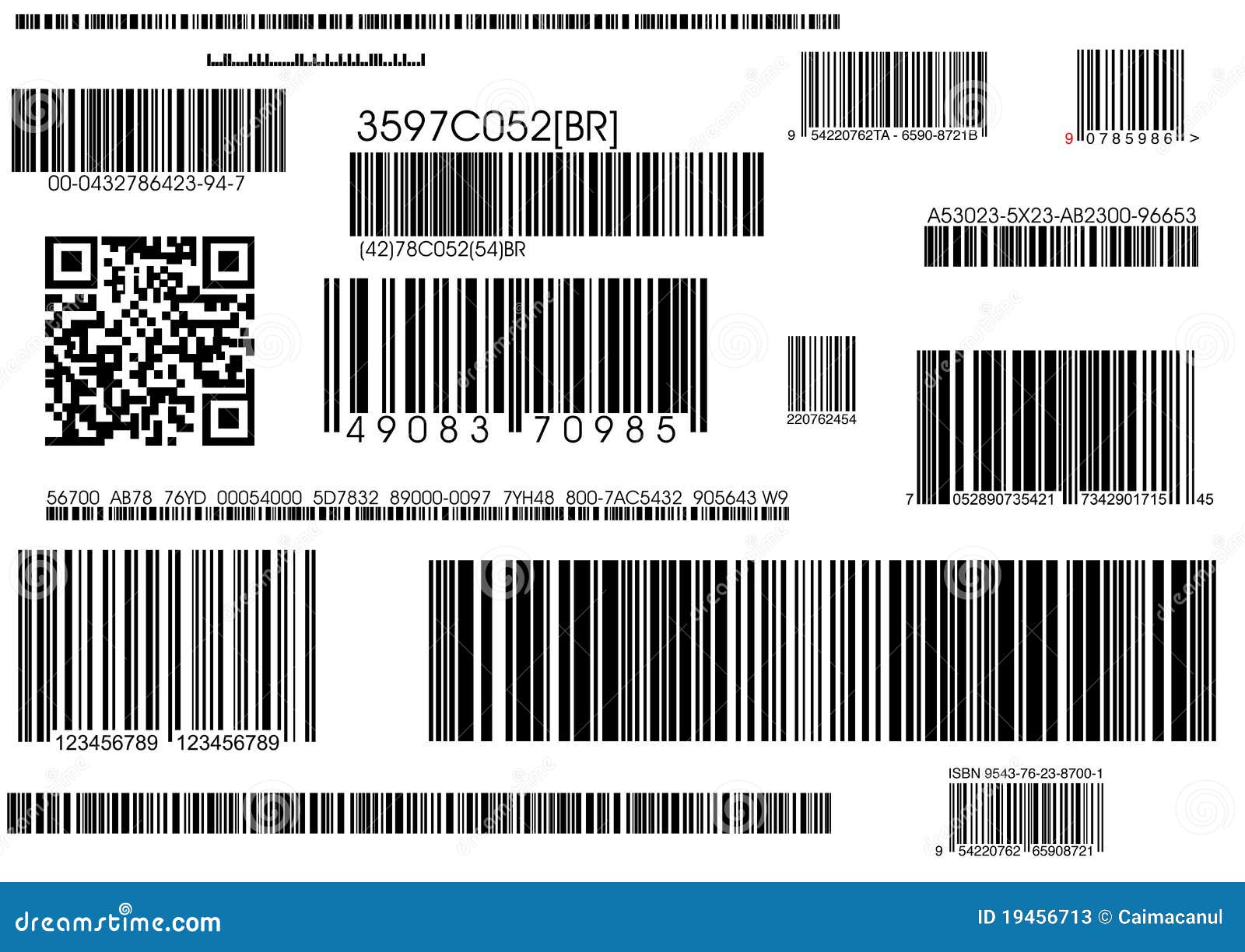 Standardbarcodes Und Verschiffenbarcode Stock Abbildung - Illustration ...