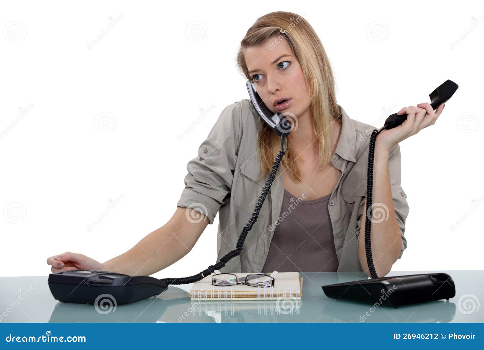 Standardiste photo stock. Image du opérateur, directeur - 26946212