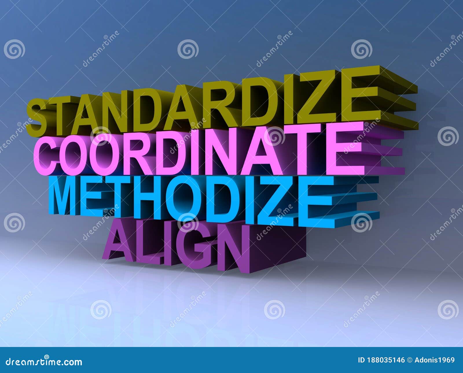 Standardize Coordinate Methodize Align Arrow Signs Stock Image ...