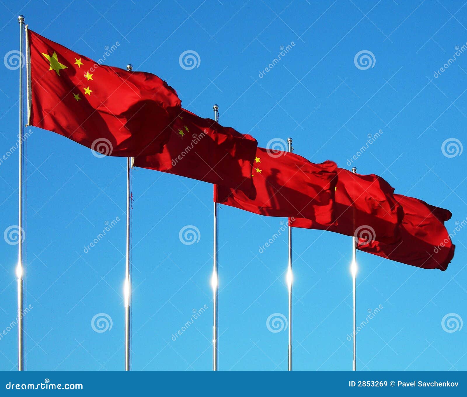 Standards of China stock image. Image of standard, flagpole - 2853269