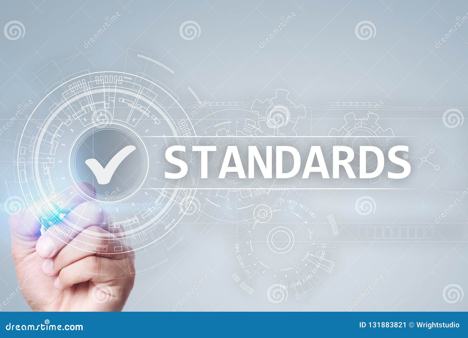 Standards, Quality Control, Assurance, ISO, Checkbox on Virtual Screen ...