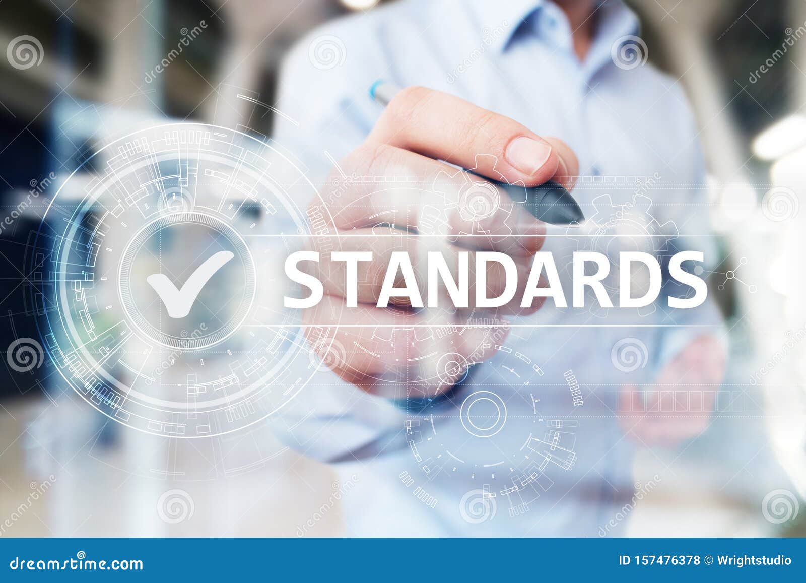 Standards, Quality Control, Assurance, ISO, Checkbox on Virtual Screen ...