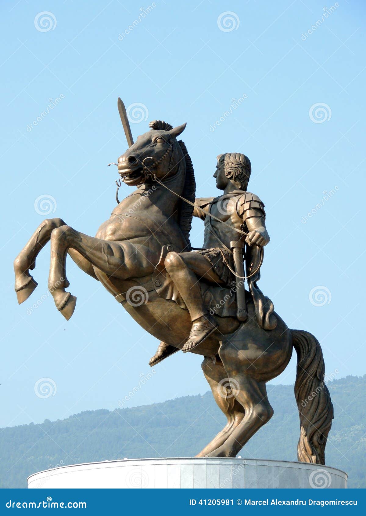 Standbeeld Van Alexander Groot Stock Afbeelding - Image of algemeen ...