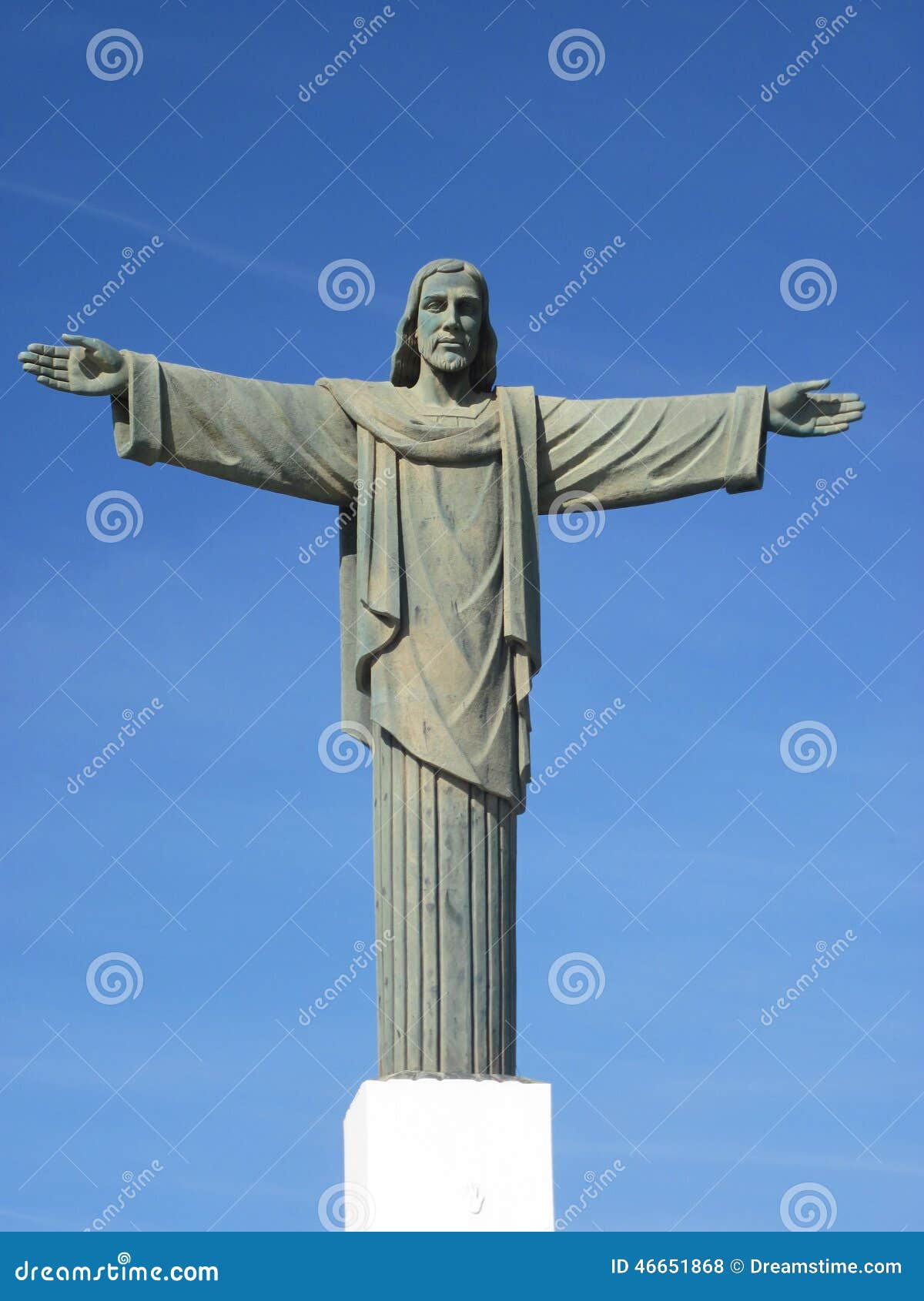 Standbeeld Van Christus De Verlosser Stock Foto - Image of isabel ...