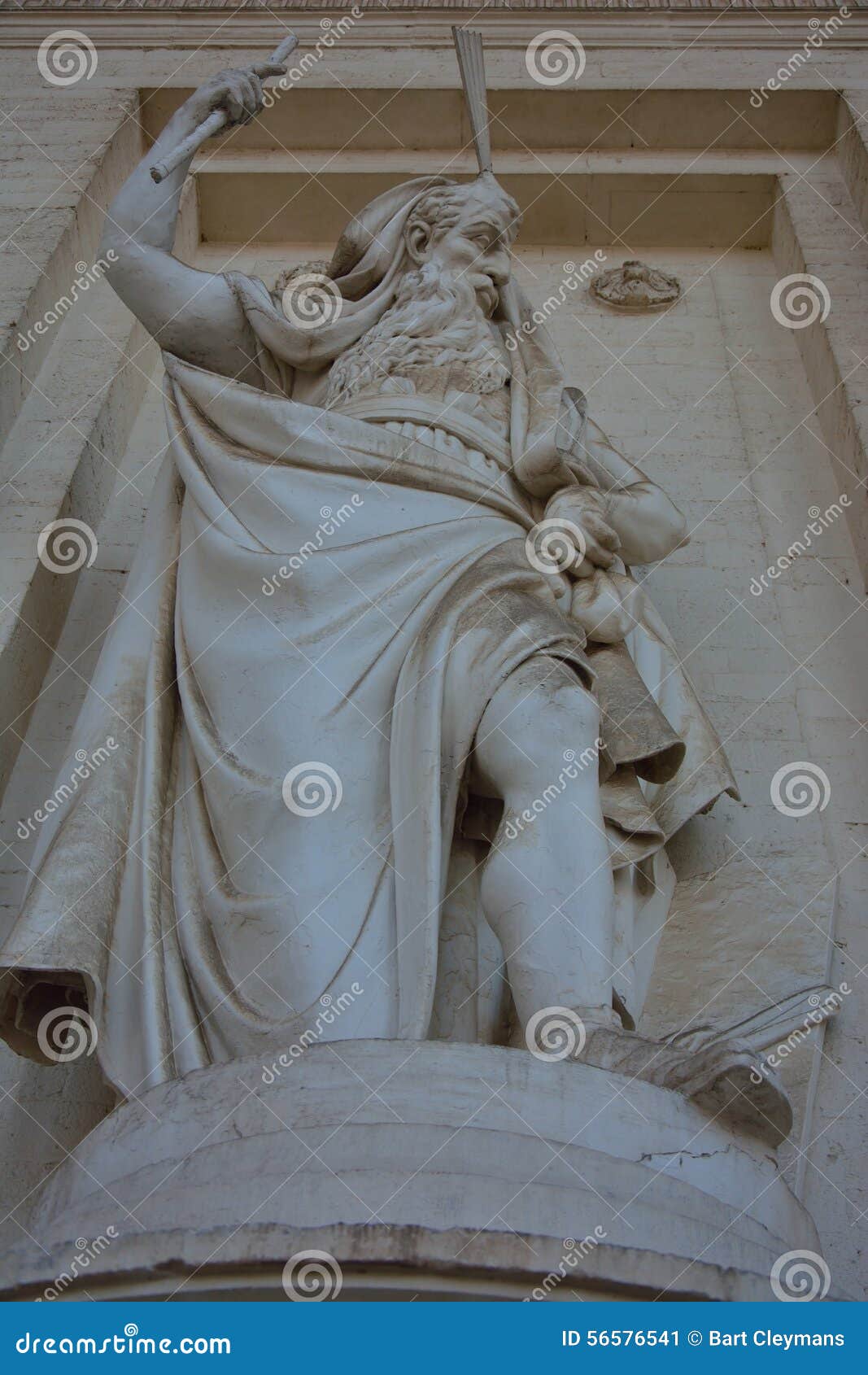 Standbeeld Van Een God, Zeus Stock Afbeelding - Image of baard ...