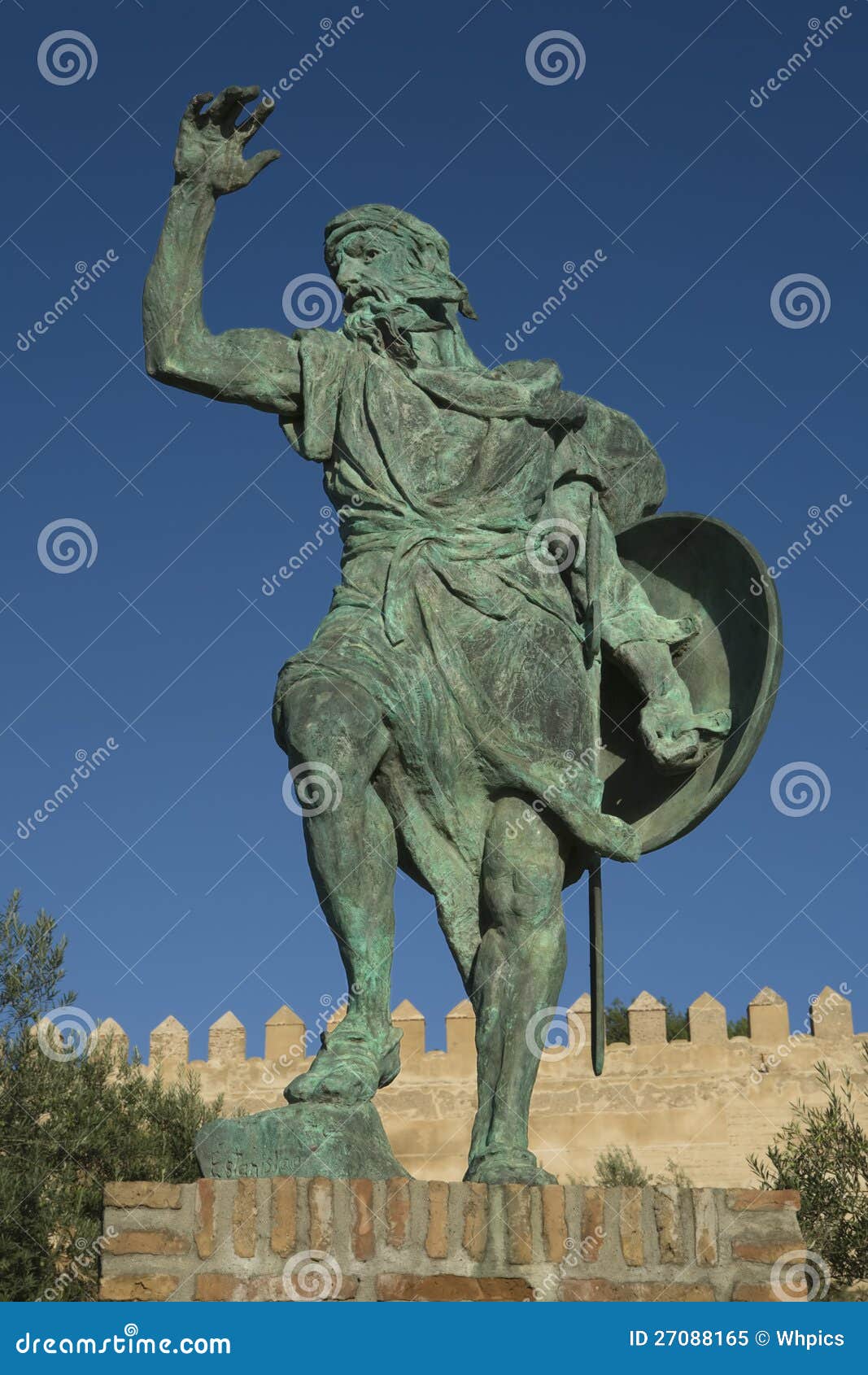 Standbeeld Van Ibn Marwan 2. Stichter Van Badajoz Stock Afbeelding ...