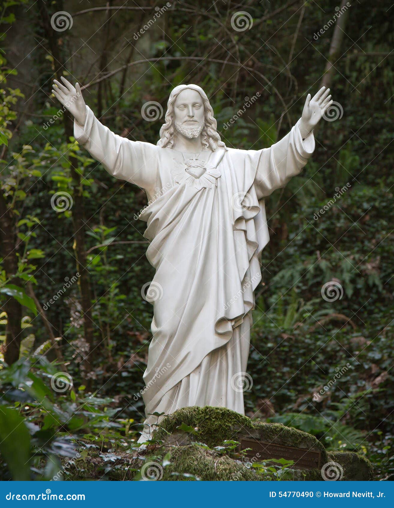 Standbeeld Van Jesus-Christus Stock Foto - Image of tuin, brug: 54770490