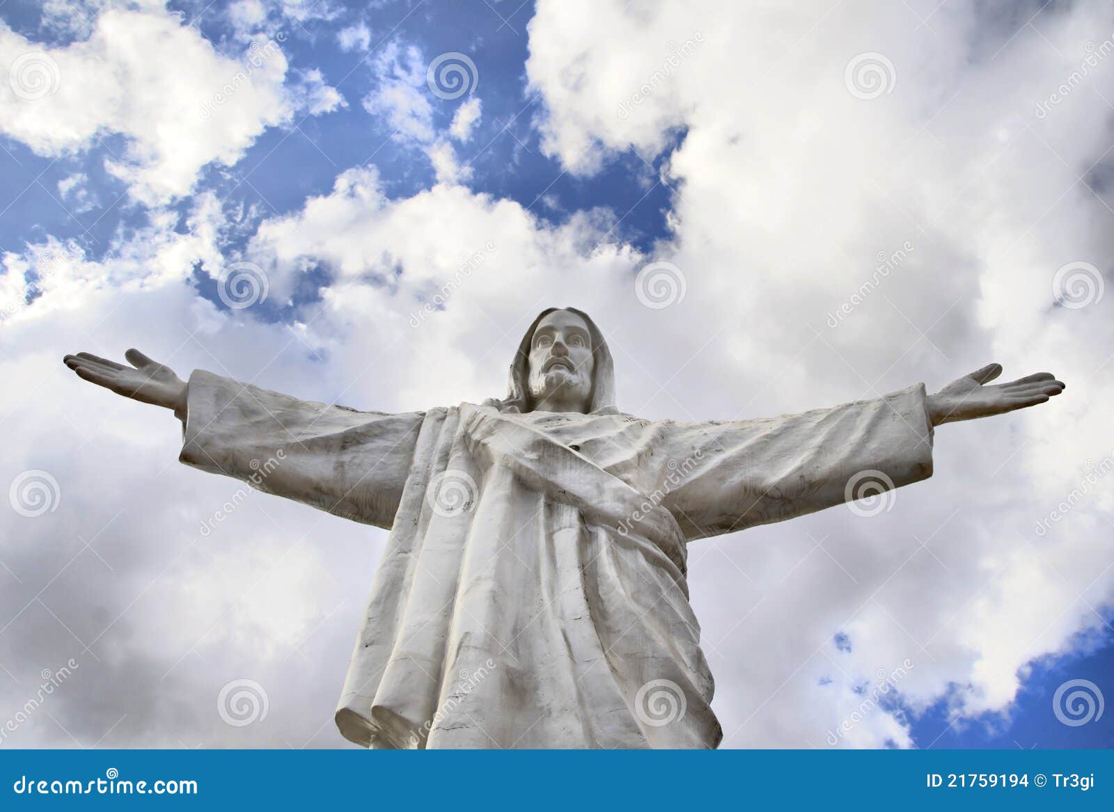 Standbeeld Van Jesus-Christus in Cuzco Stock Foto - Image of beroemd ...