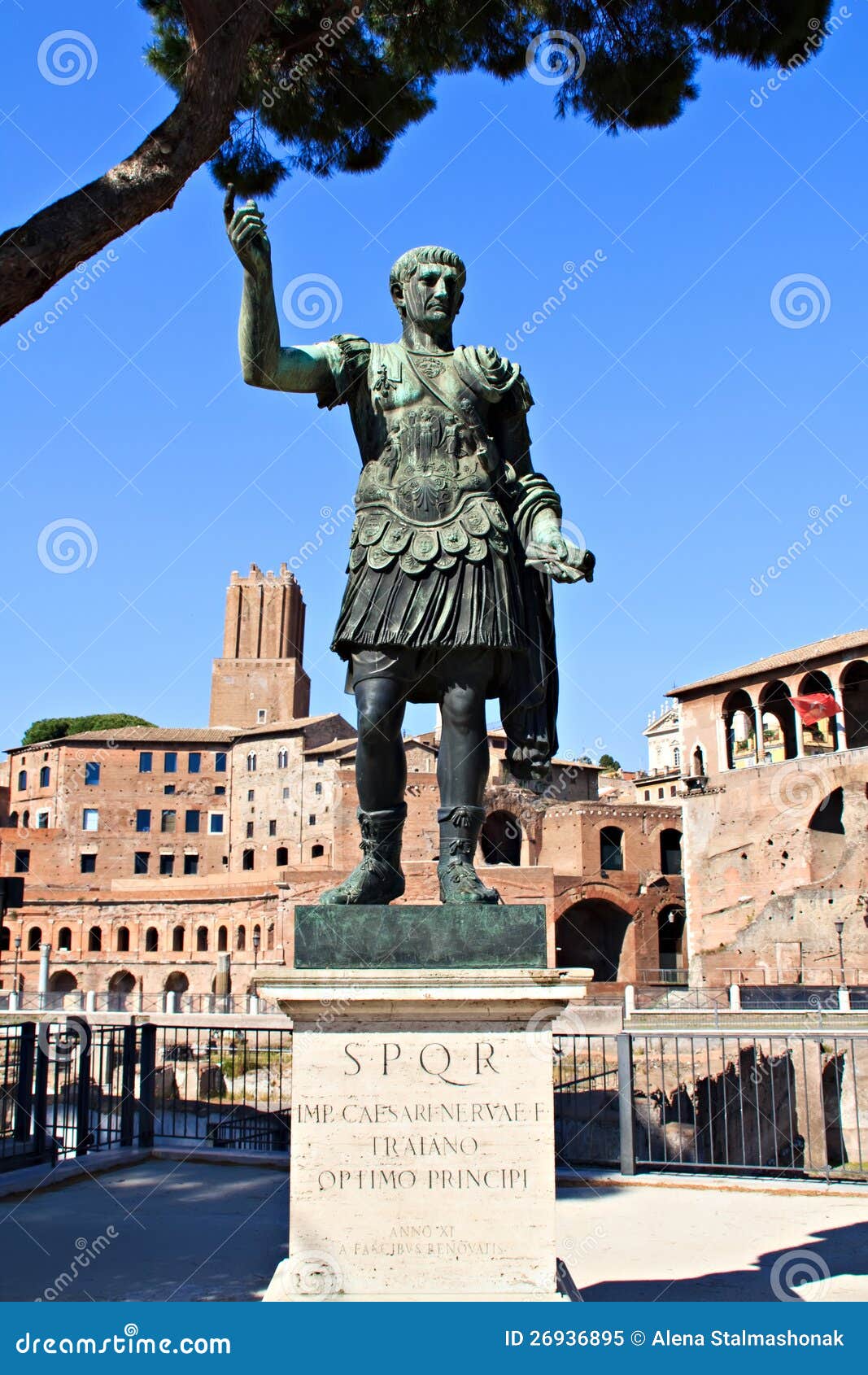 Standbeeld Van Keizer Augustus (Rome) Stock Afbeelding - Image of ...