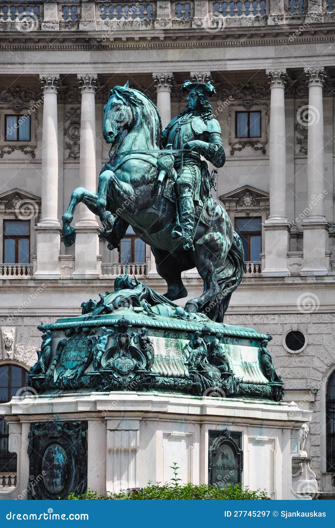 Standbeeld Van Keizer Franz Joseph I Wenen Stock Afbeelding - Image of ...