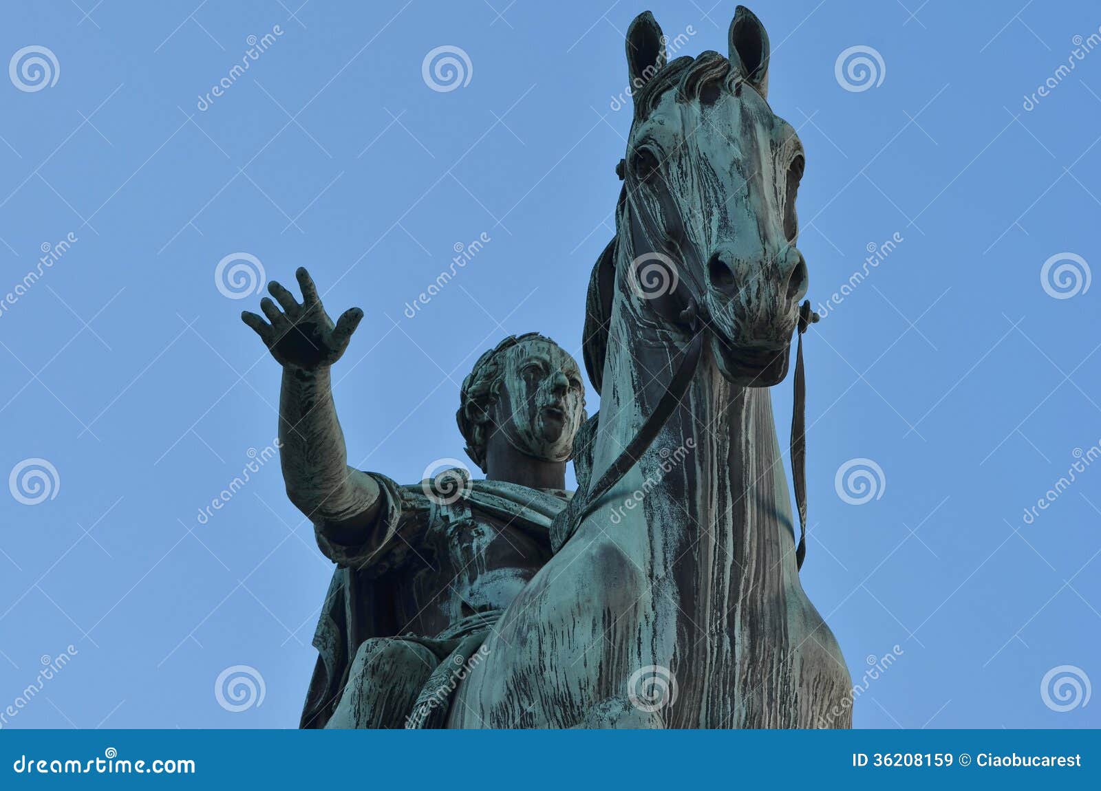 Standbeeld Van Keizer Joseph II in Josefsplatz, Wien Stock Afbeelding ...