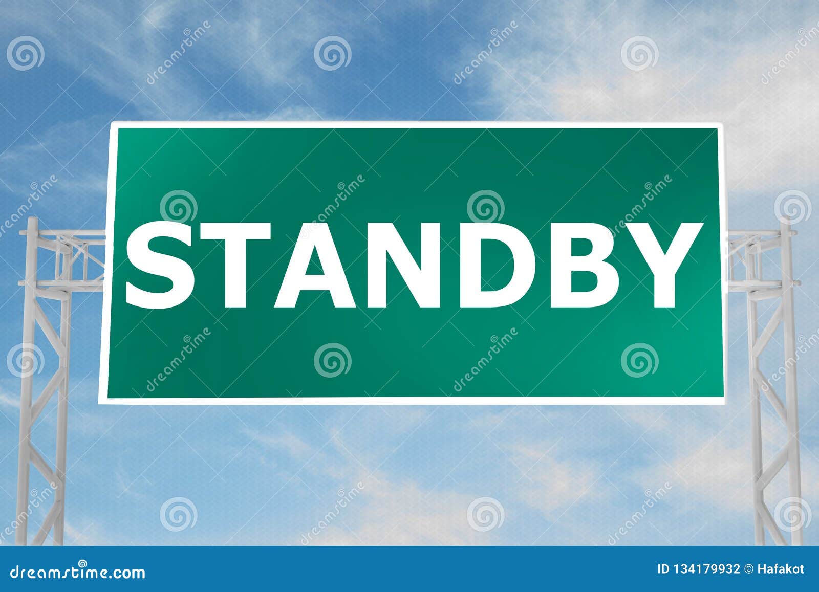 STANDBY - alerting concept stock illustration. Illustration of button ...