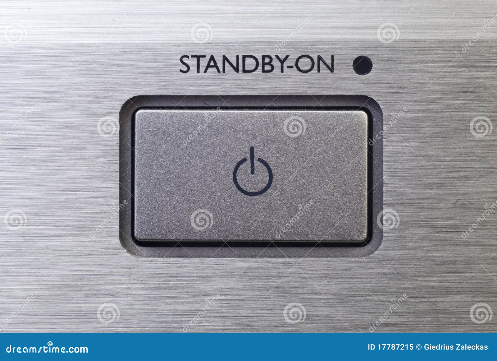Standby-button In Blue-grey With A Grainy Texture Stock Image ...