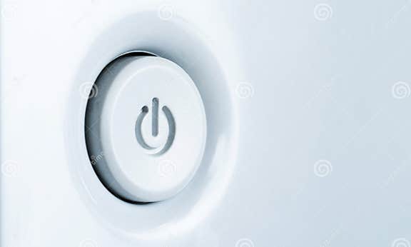 Standby-button on a Light Blue Background. Stock Image - Image of ...