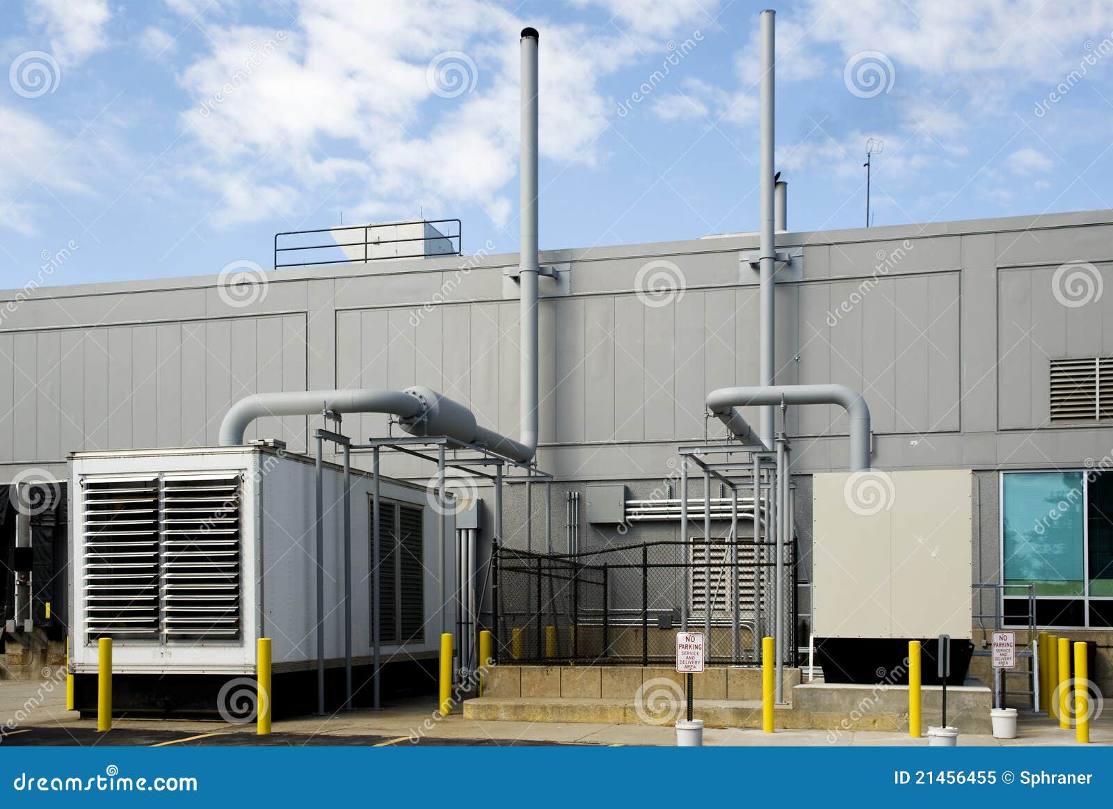 Standby generators stock image. Image of industrial, power - 21456455