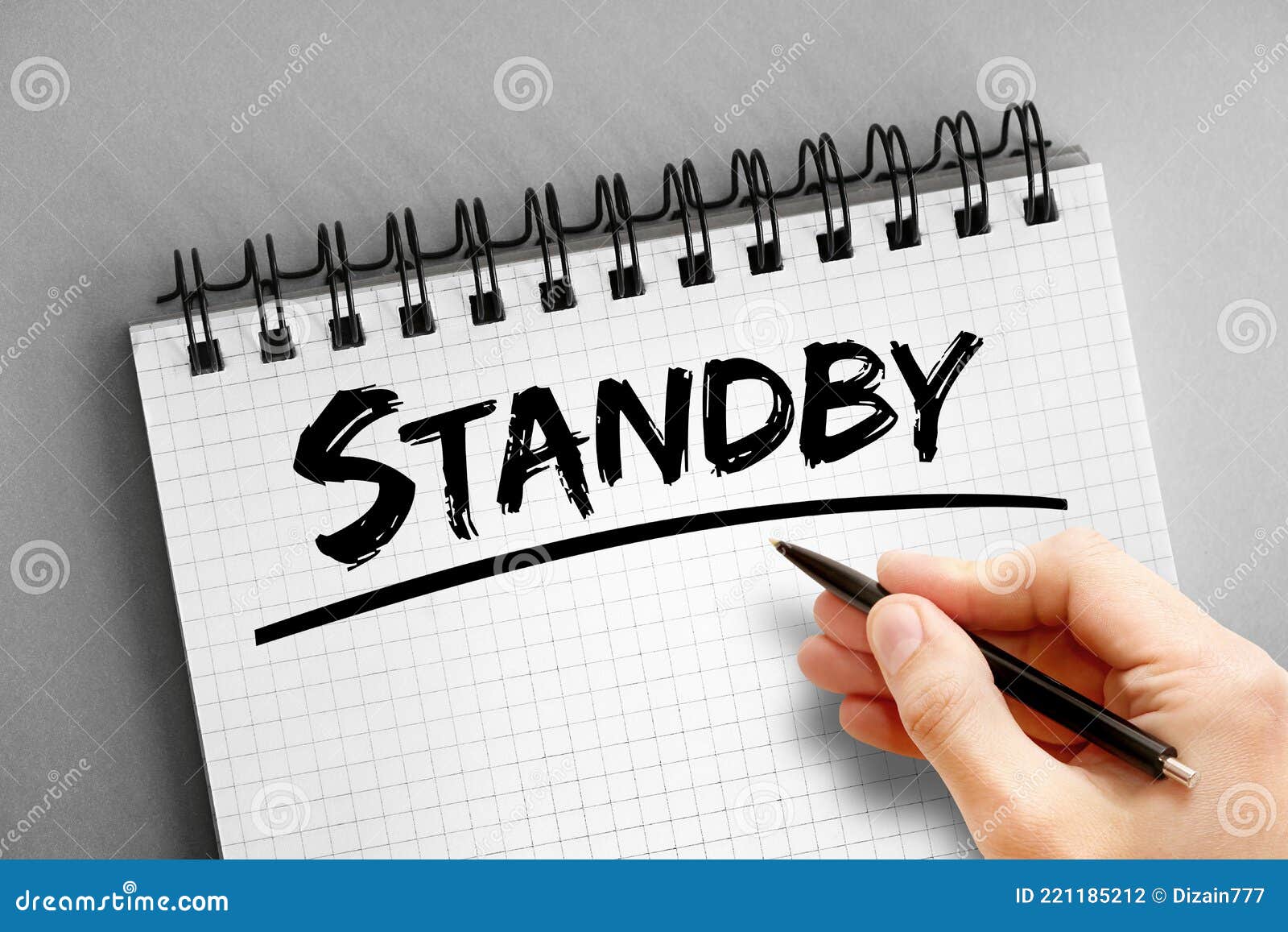 Standby Text on Notepad, Concept Background Stock Photo - Image of ...