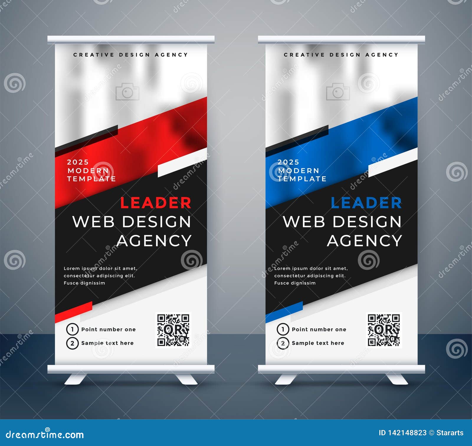 Standee Design for Your Business Presentation Stock Vector ...