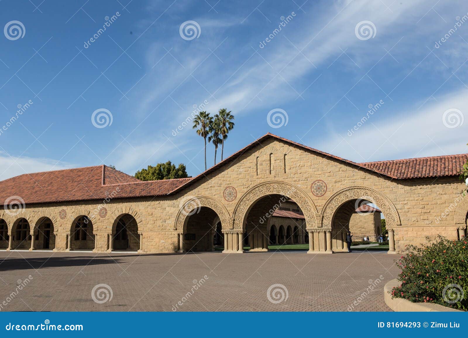 Standford University Building Editorial Stock Photo - Image of column ...