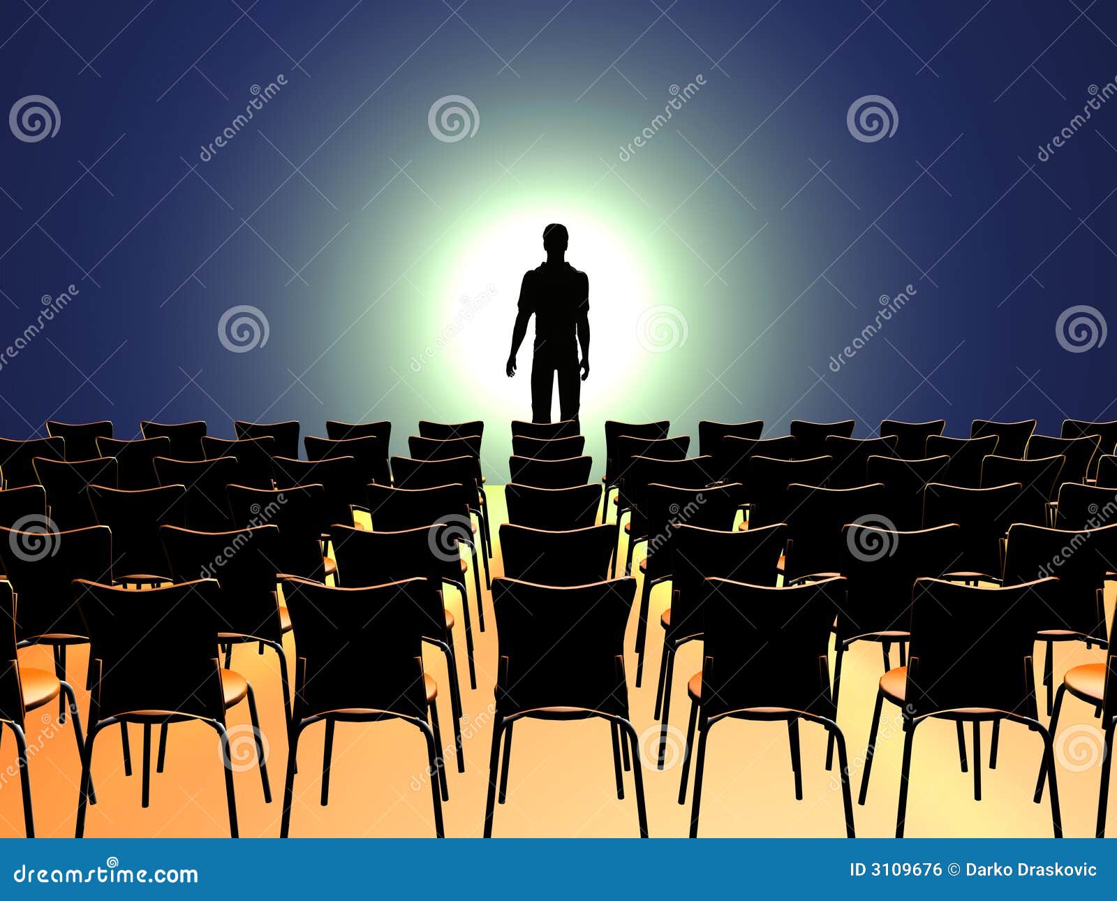 Standing alone stock illustration. Illustration of live - 3109676