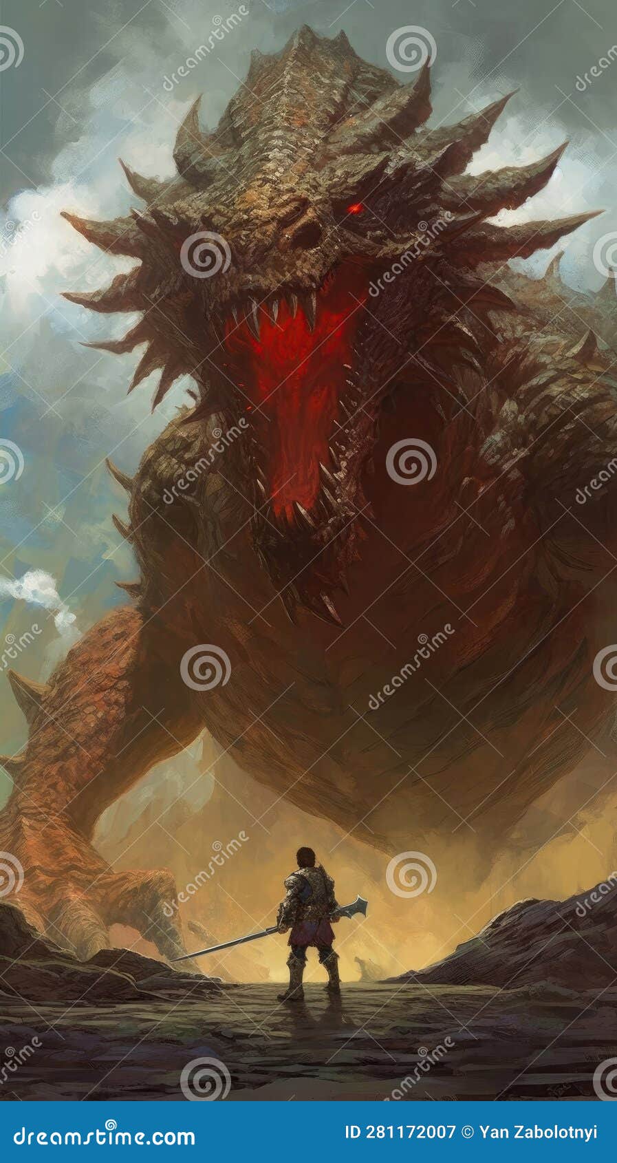 Standing Backwards the Fearless Warrior is Shown Out in Front of a ...