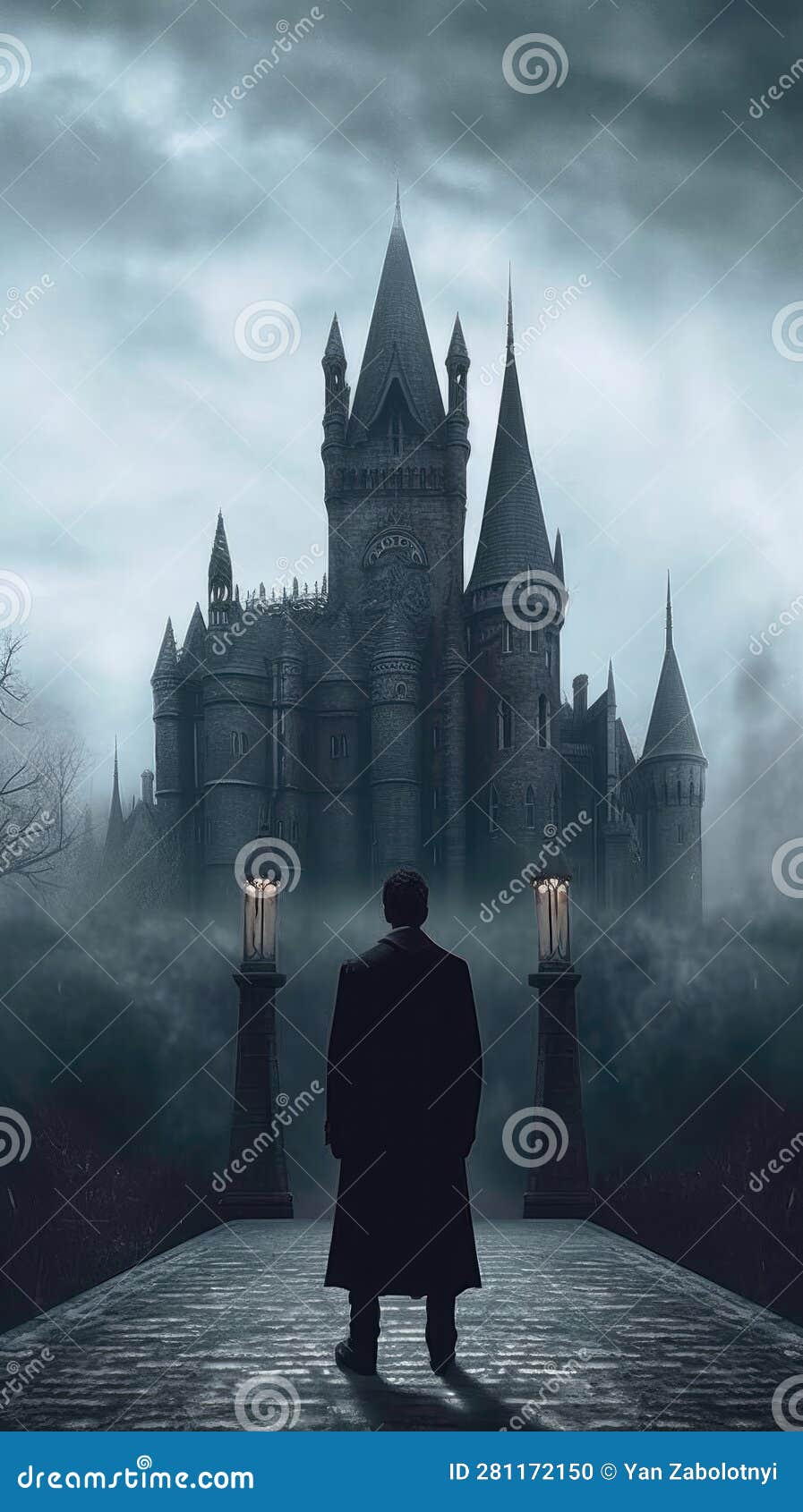 Standing Backwards the Supernatural Vampire is Shown Out in Front of a ...