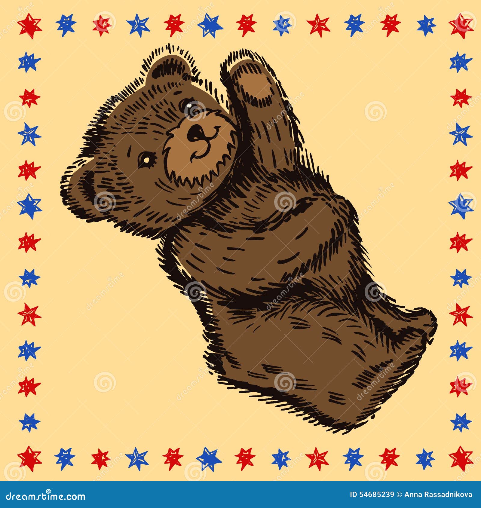 Standing Bear Silhouette Vector | CartoonDealer.com #7394304