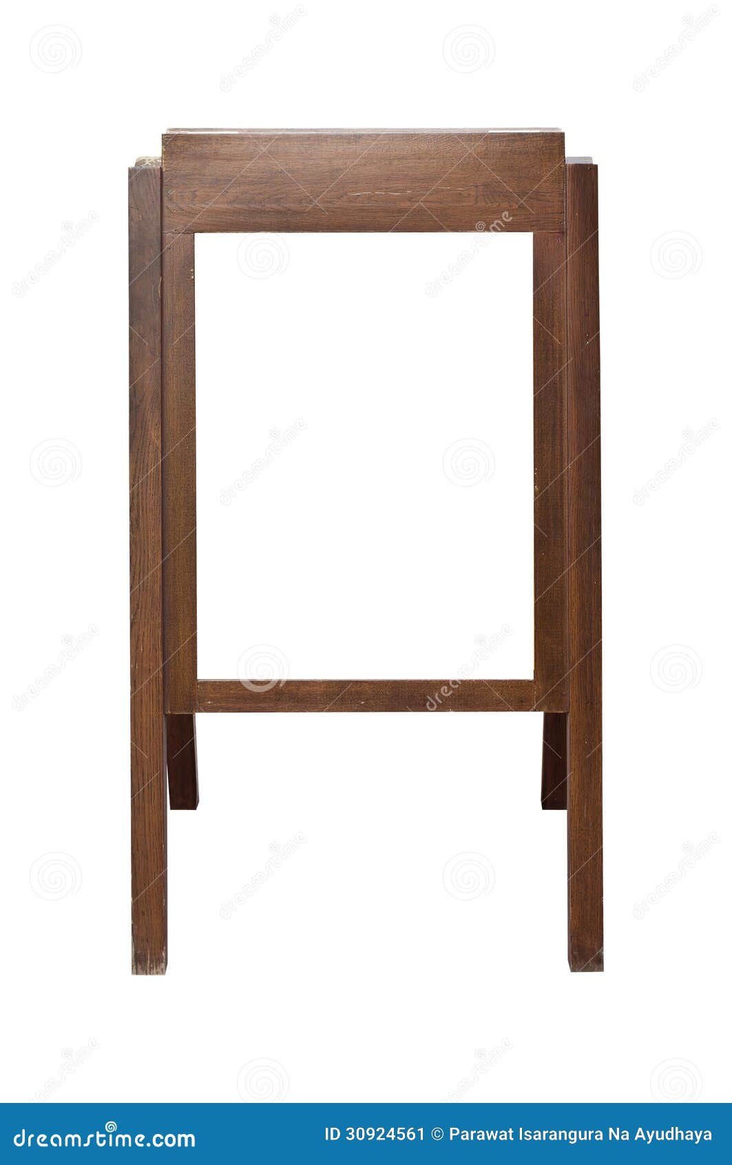 Standing Blank Board Isolated. Stock Image - Image of flip, learn: 30924561