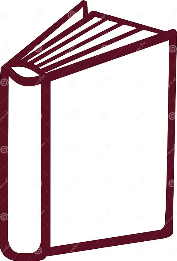 Standing book icon stock vector. Illustration of symbol - 107157309