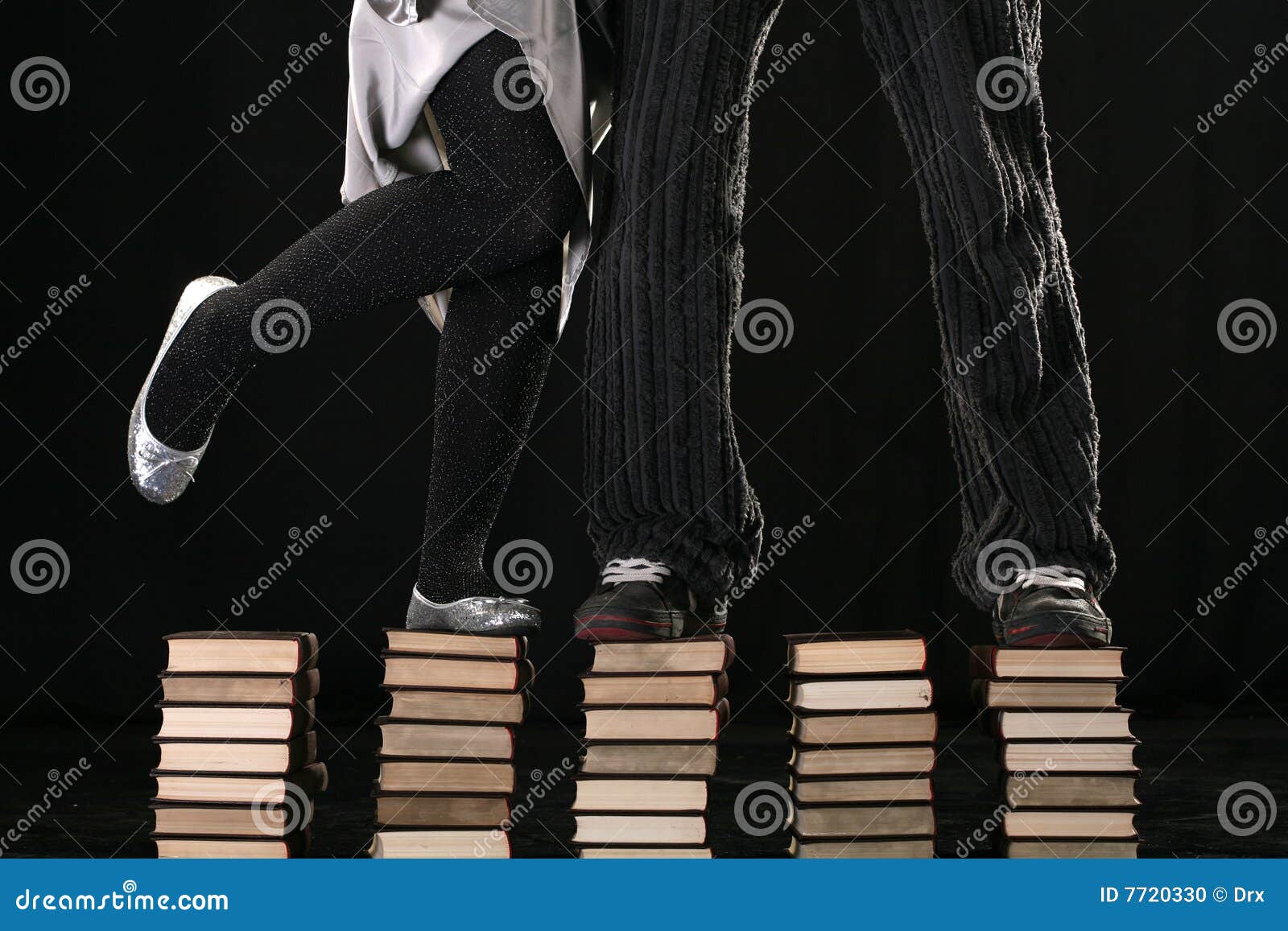 Standing on books together stock photo. Image of educate - 7720330