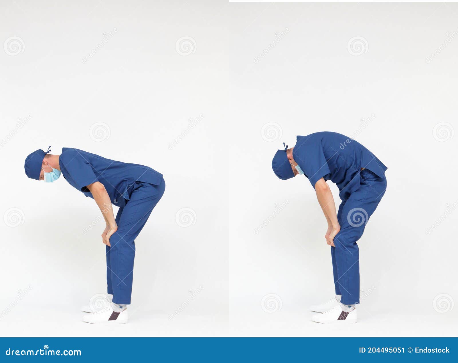 Stretching Back And Gluteus Maximus Royalty-Free Stock Photo ...