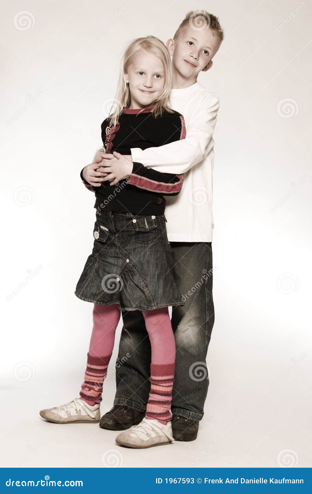 Standing Children stock image. Image of tone, white, sister - 1967593