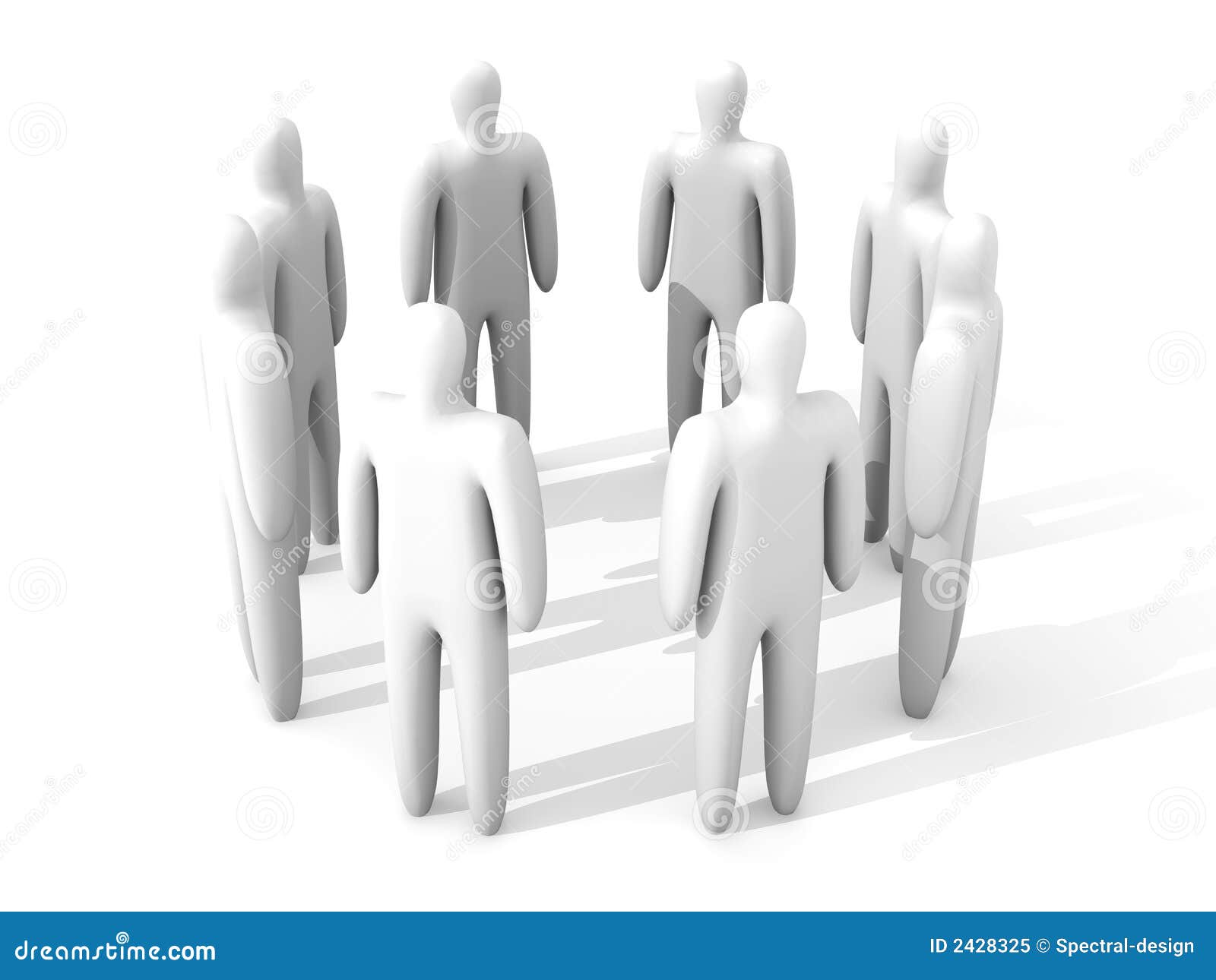 Standing in a Circle stock illustration. Illustration of social - 2428325