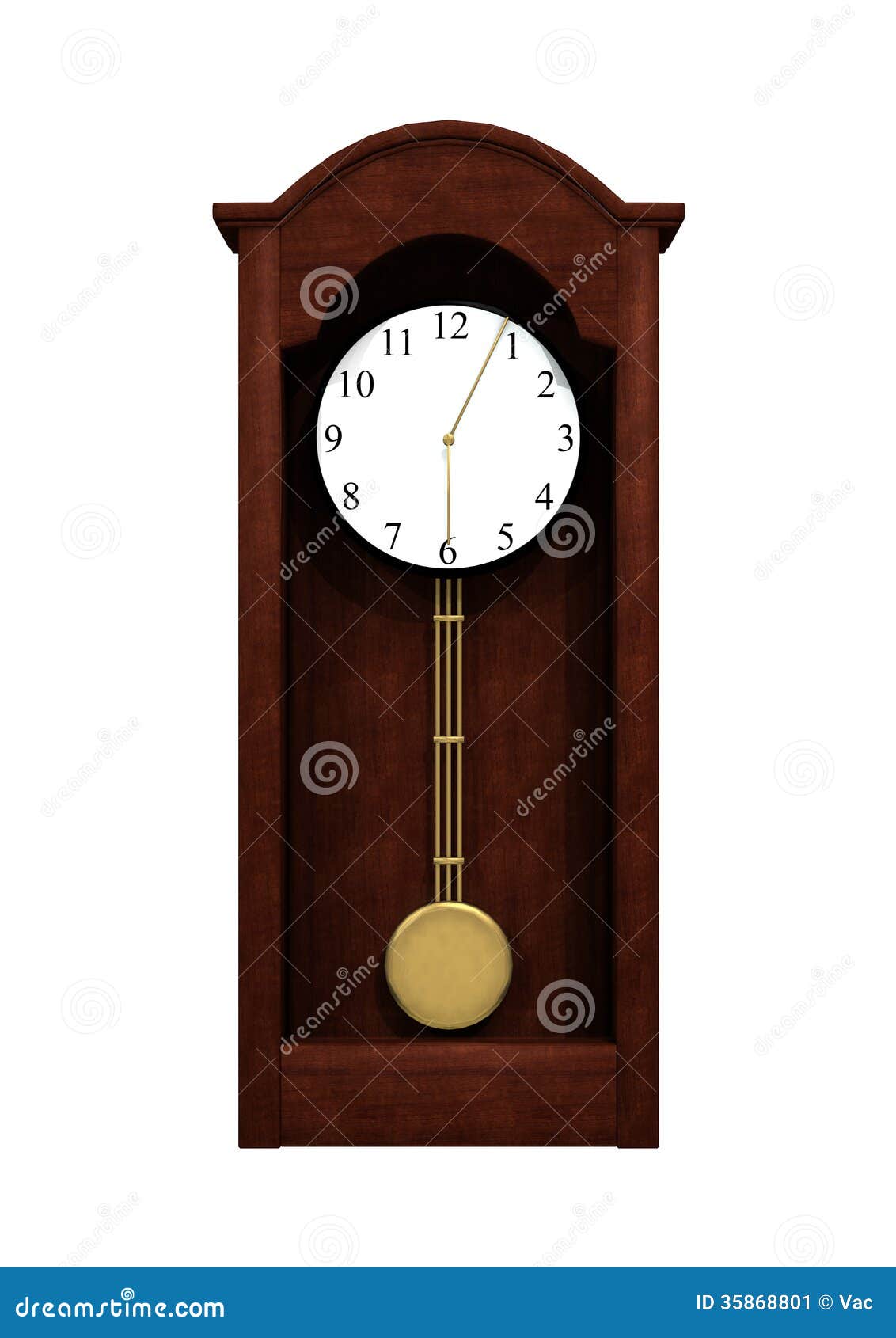 Standing Clock Stock Image - Image: 35868801