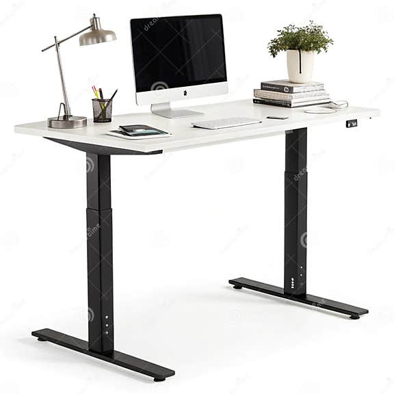 Standing desks vector stock illustration. Illustration of furniture ...