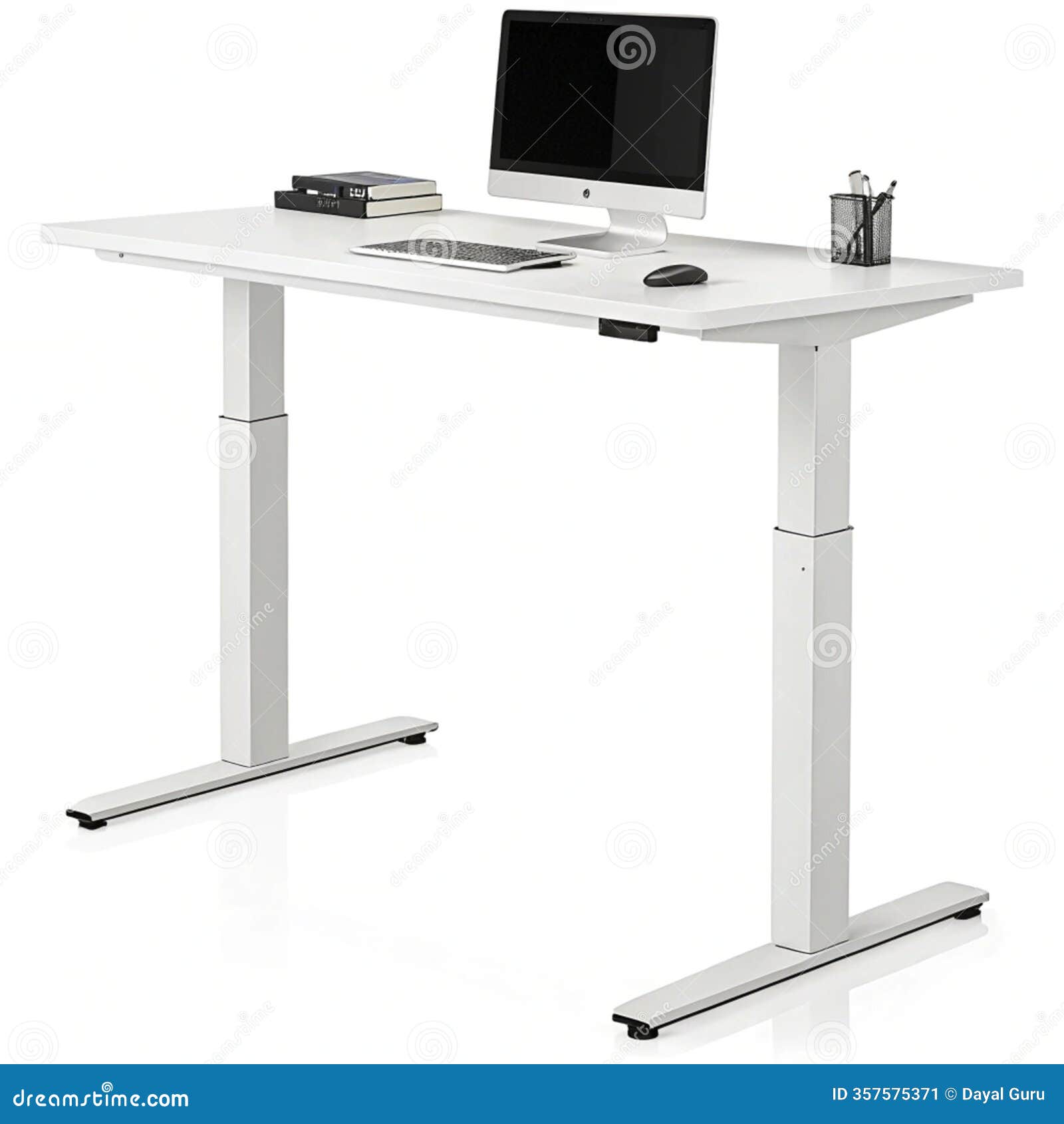 Standing Desks Vector Element Stock Illustration - Illustration of ...