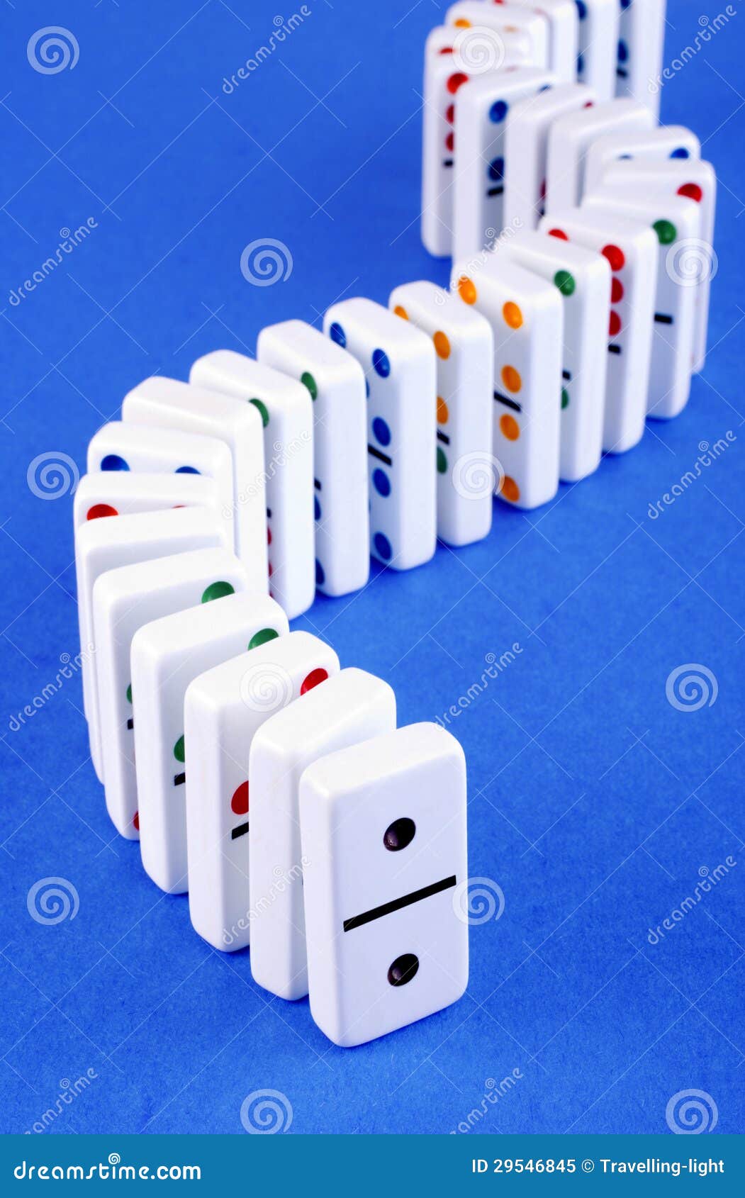 Standing Dominoes stock image. Image of balance, game - 29546845
