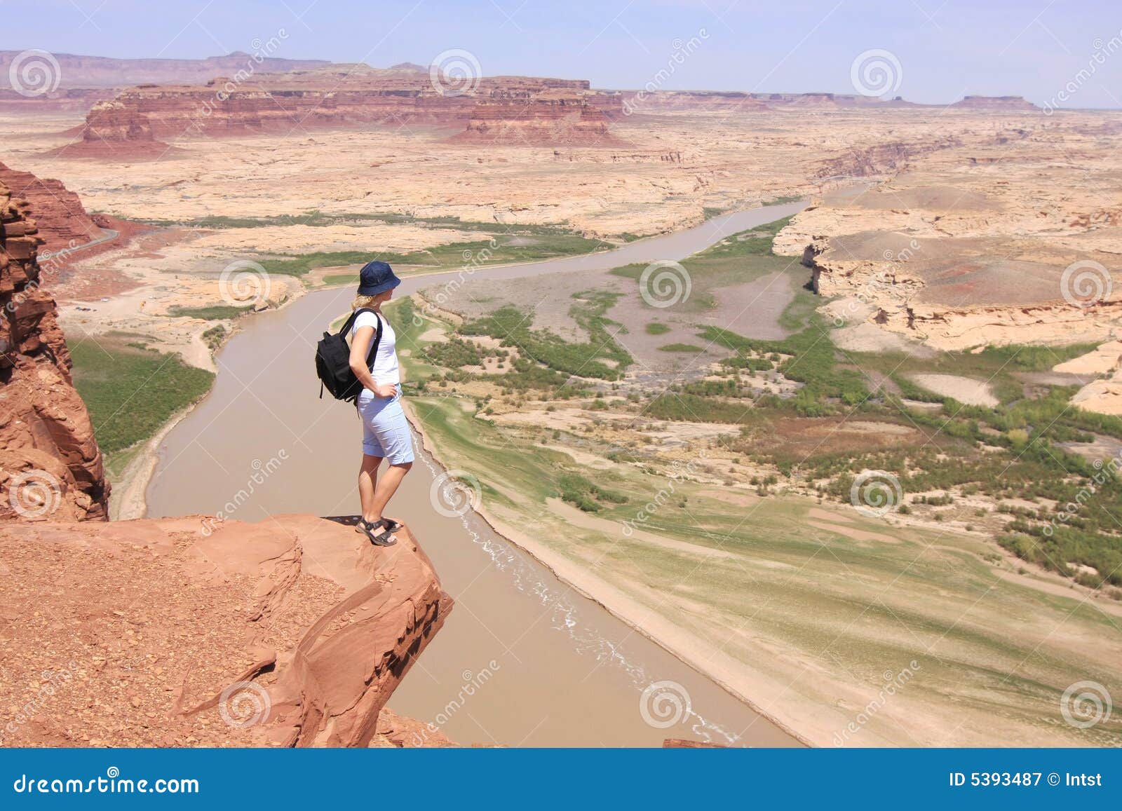 Standing on the edge stock image. Image of high, peak - 5393487