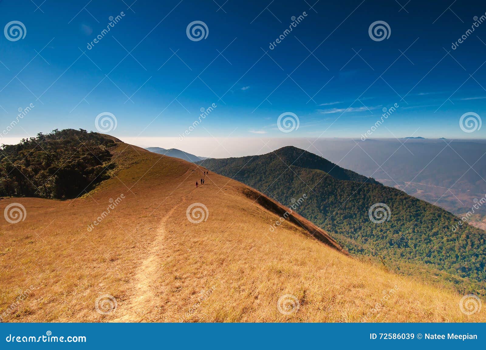 Standing Empty on Top of a Mountain View Stock Image - Image of nature ...