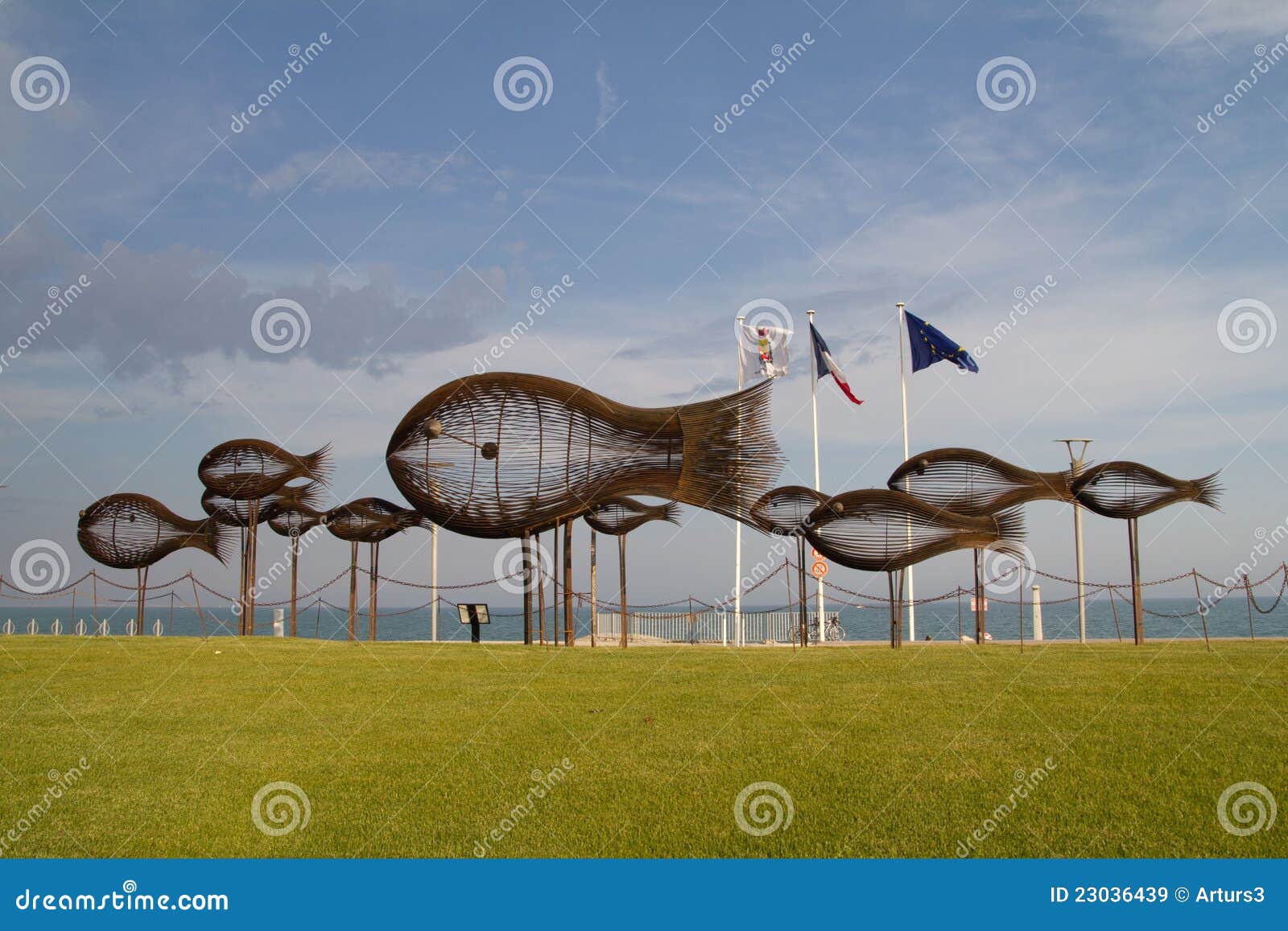 Standing Fish editorial stock image. Image of azur, shore - 23036439