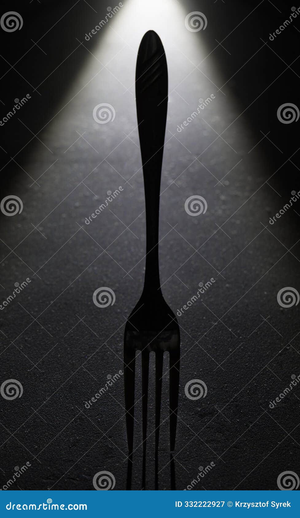 Standing Fork in Back Light Stock Image - Image of dinnerware, fork ...