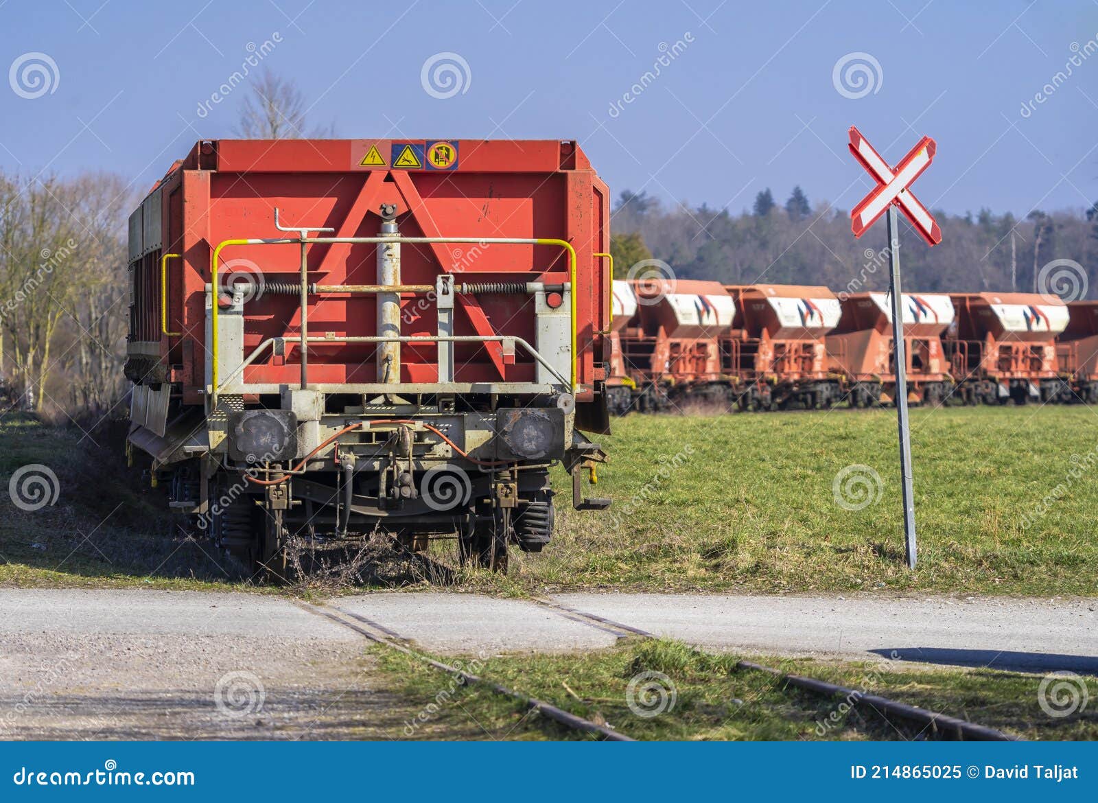 A Standing Swiss Freight Train Composition Stock Image - Image of ...
