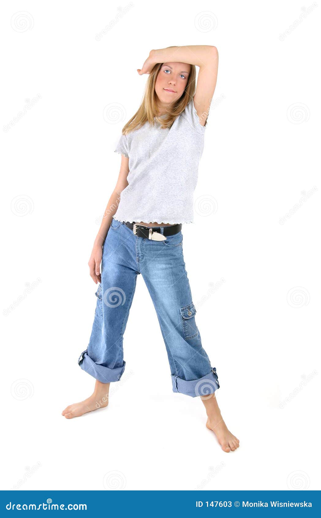 Standing Girl stock image. Image of beautiful, casual, caucasian - 147603