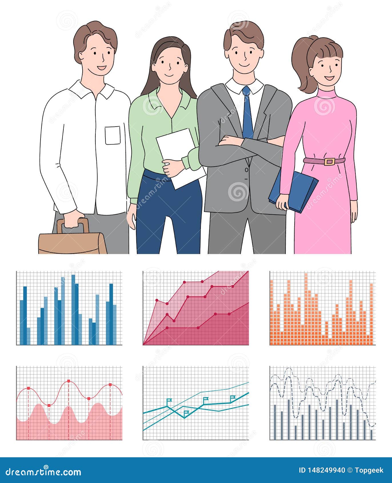 Teamwork Presentation Template, Cover Vector Illustration ... Teamwork Presentation Template, Cover Vector Illustration ...