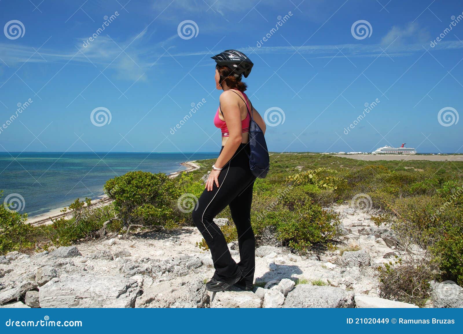 Standing on a Highest Ground Stock Image - Image of landscape ...