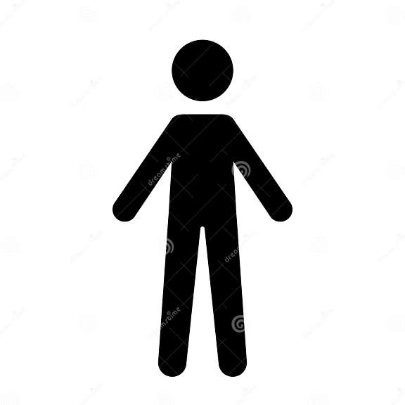 Standing human icon stock vector. Illustration of design - 286405028