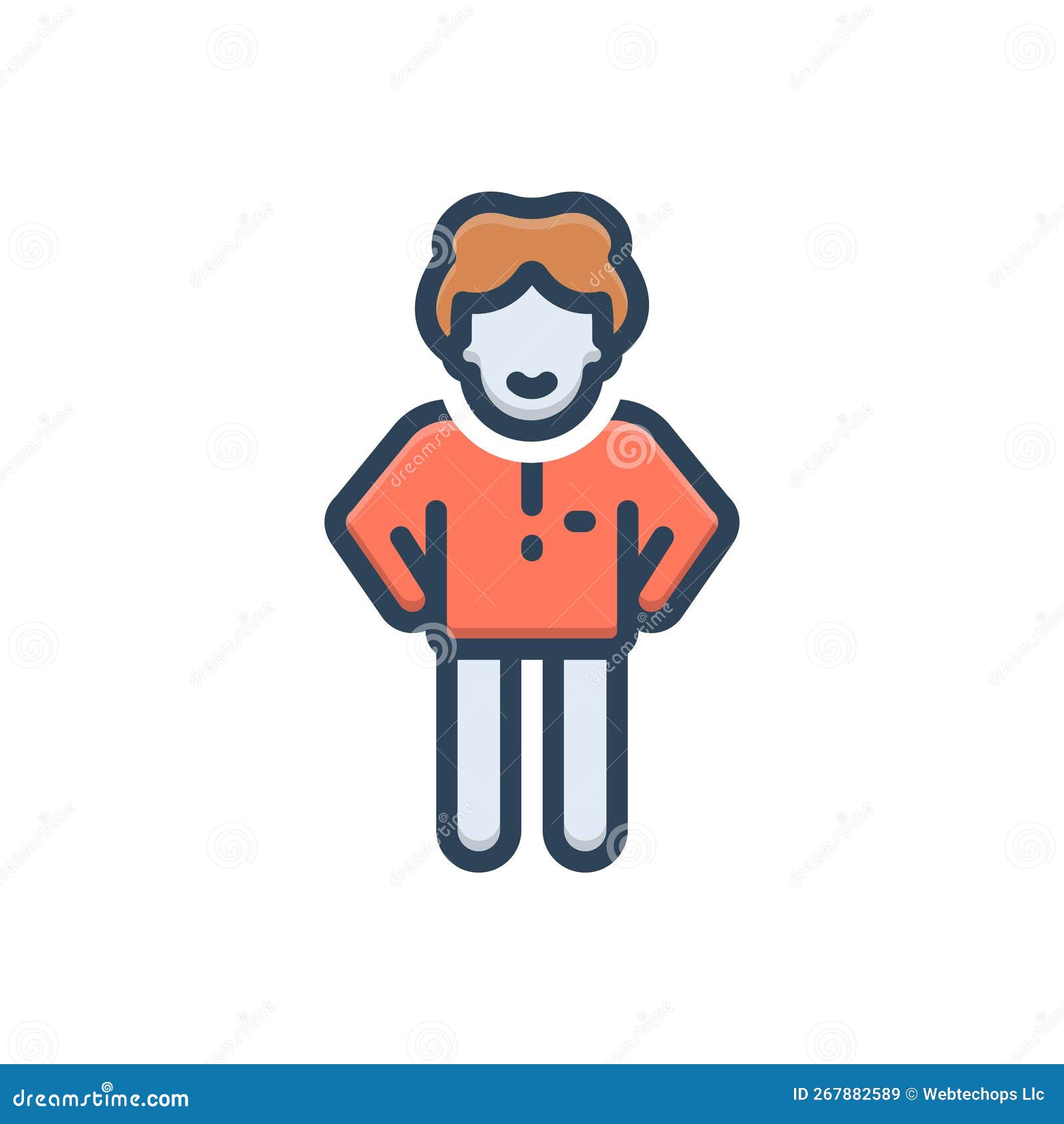 Color Illustration Icon for Standing, Situation and Poses Stock Vector ...