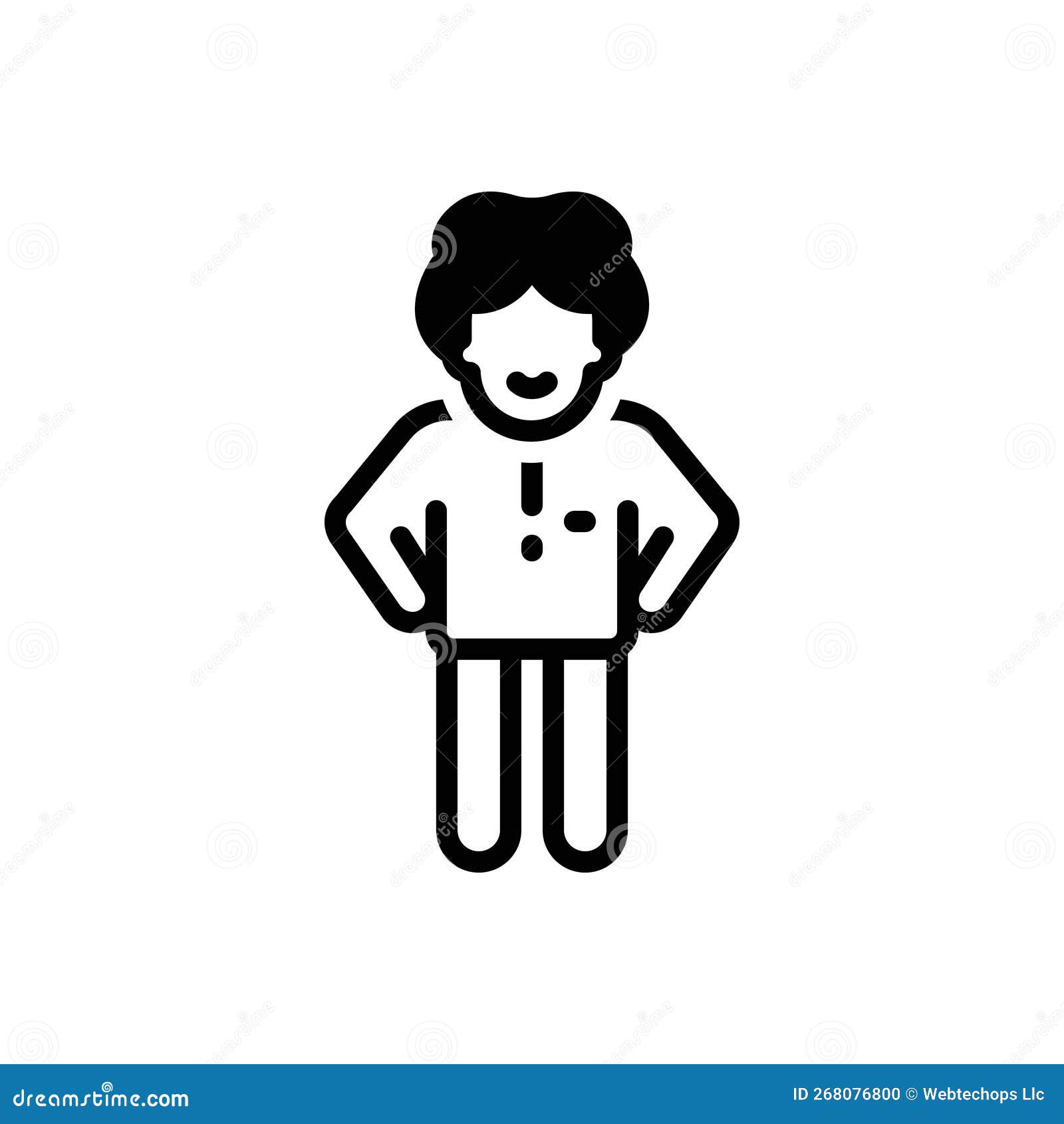 Black Solid Icon for Standing, Situation and Poses Stock Illustration ...